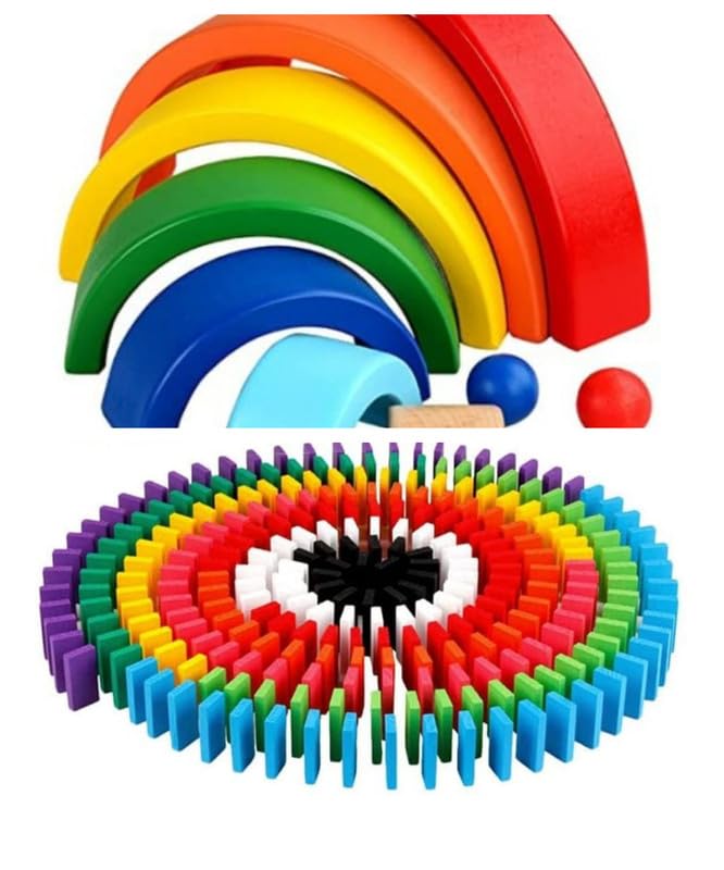GD TOYS Good to dream Rainbow Kids Rainbow Color Stacking Toy and ...