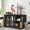 DORTALA Sideboard Buffet Storage Cabinet, Buffet Server Cabinet ...