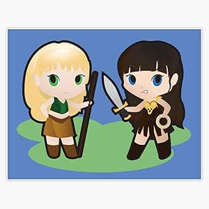 Amazon.com - Geek Babies: Xena & Gabrielle Bumper Sticker Window Water ...