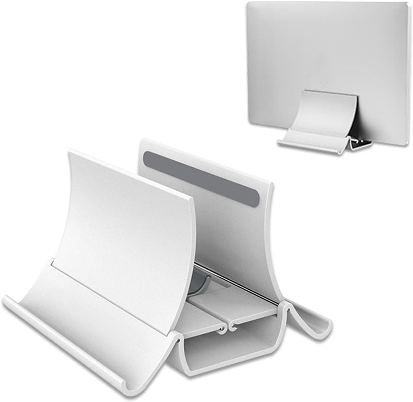 WUBAYI Vertical Laptop Stand, Desktop Vertical Gravity Laptop Holder ...