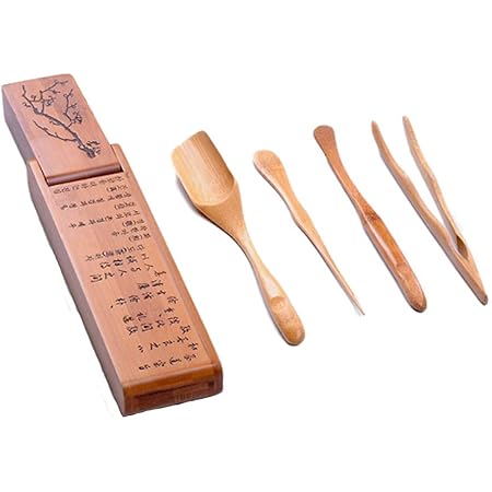 Amazon.com | ZARSIO 1 Set Bamboo Tea Tool Set Gong Fu Tea Tools ...