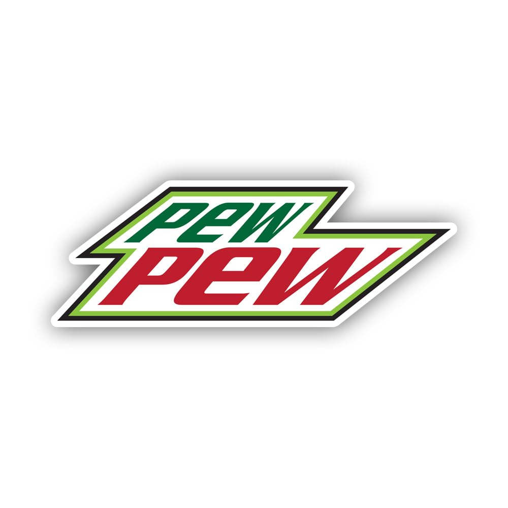 Amazon.com: fagraphix Pew Pew Sticker Decal - Self Adhesive Vinyl ...