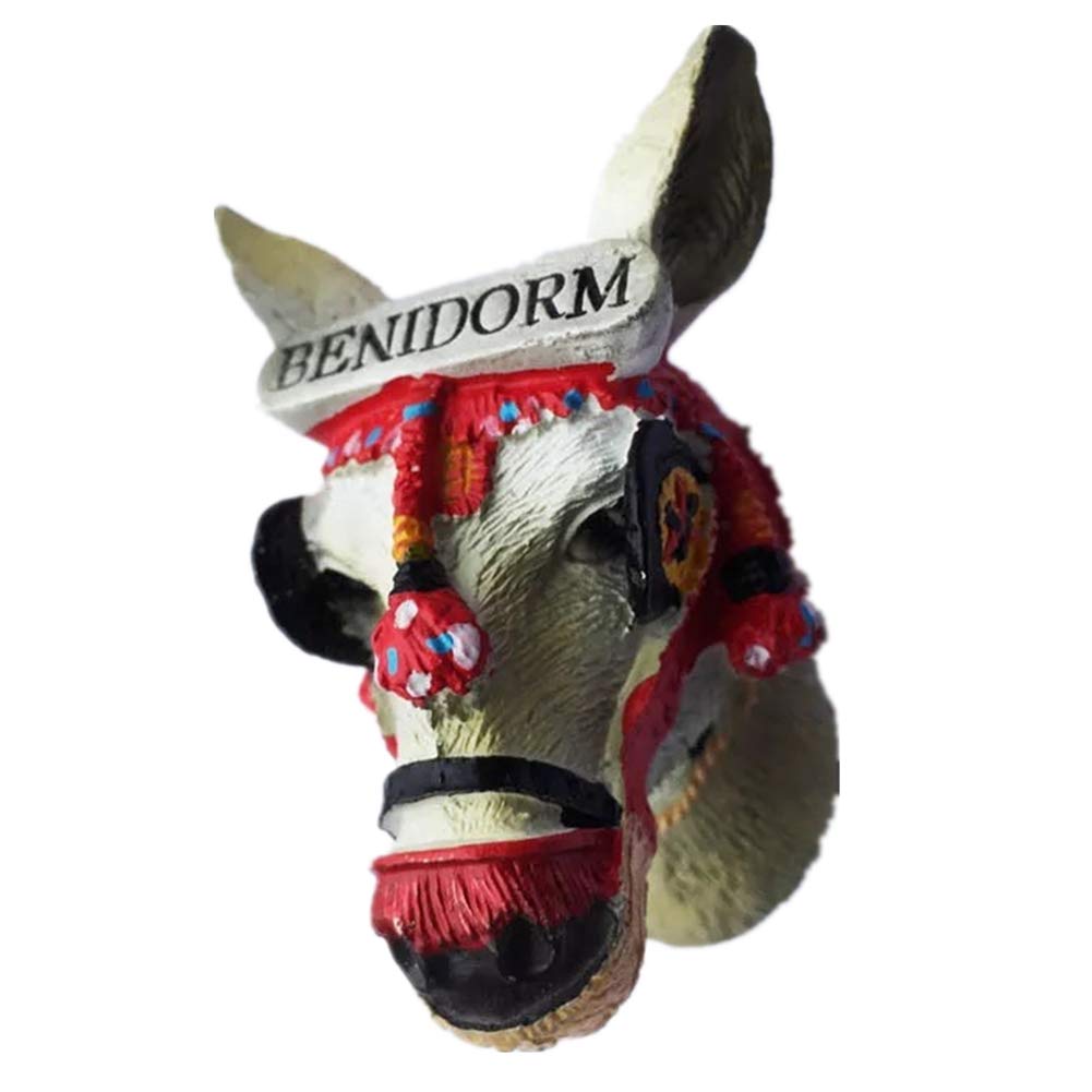 Buy Weekino Fridge Magnet Donkey Benidorm Spain 3D Resin Handmade Craft ...