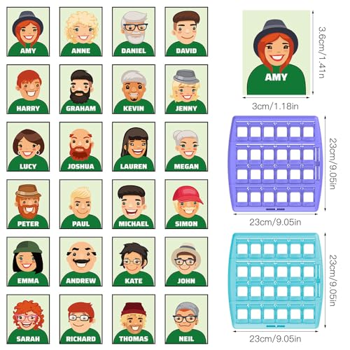 NAVESO Guess Who Game for Kids, Board Games Kids Guess Who, Travel ...