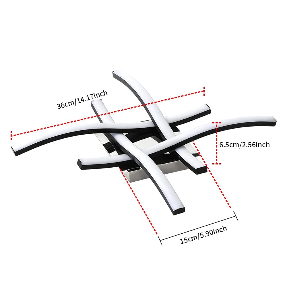 Buy Dorlink Modern LED Ceiling Light,4 Built-in LED Boards 6500K Cool ...
