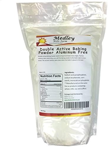 Amazon.com : Double Active Baking Powder Aluminum Free 2.5 lbs ...