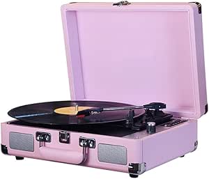 zolyet Vintage Vinyl Record Player BT Phonograph USB 33/45/78RPM ...
