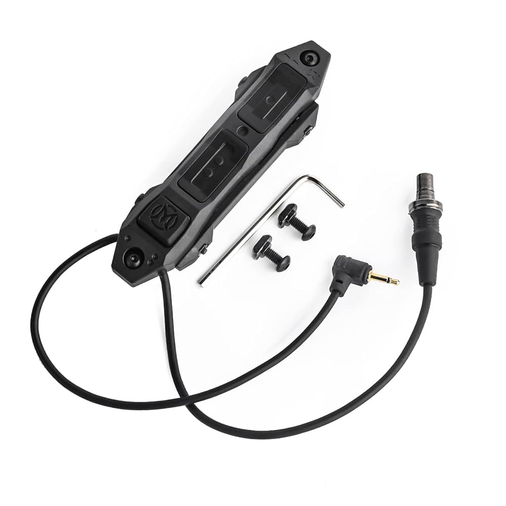 Buy QIRUIMY Airsoft Torch Dual Pressure Switch Augmented Button Switch ...