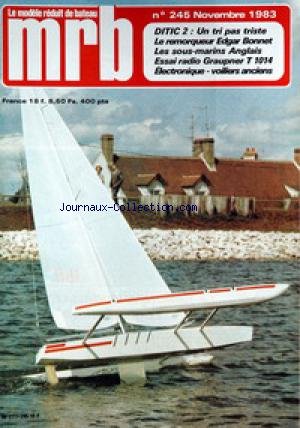 Amazon.fr - MRB MODELE REDUIT DE BATEAU [No 245] du 01/11/1983 - DITIC ...
