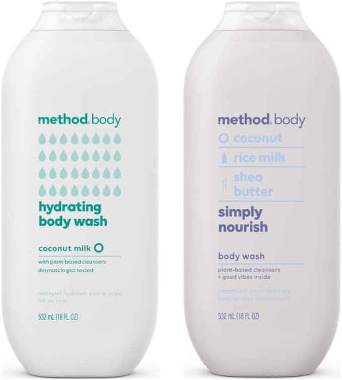 Amazon.com: Method Body Wash Variety Pack, Hydrating Coconut Milk 18 Fl ...