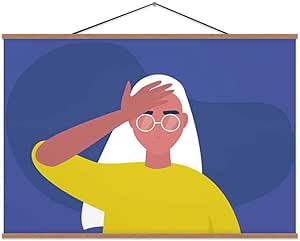 Amazon.com: TinYida Facepalm Gesture.Problem.Trouble.Young Female ...