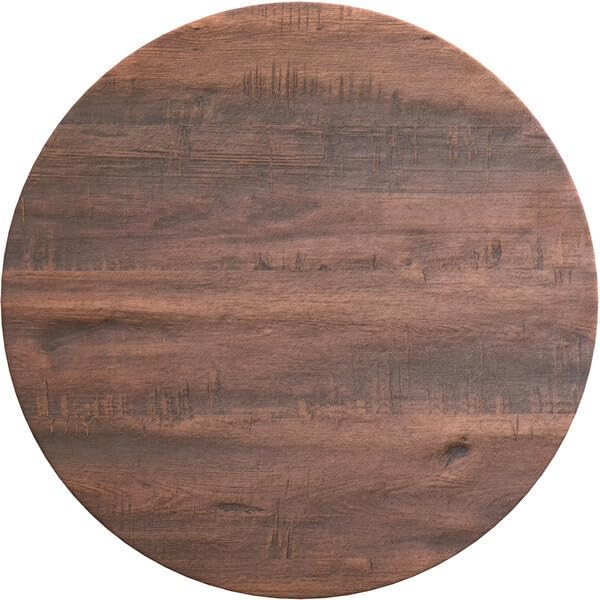 Amazon.com - Glownary Excalibur Round Table Top, Textured Walnut ...