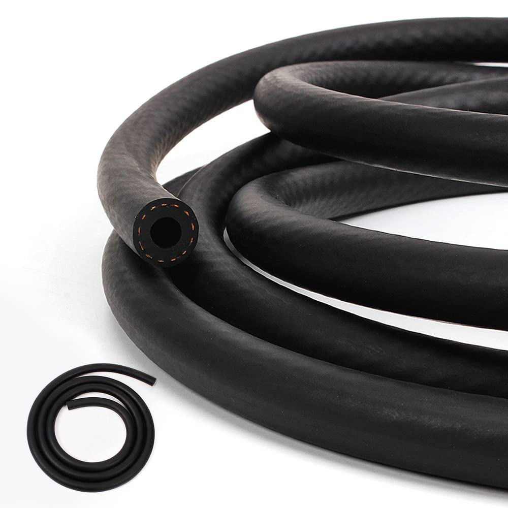 Amazon.com: muge racing NBR Fuel Line Hose Black Nylon Steel Oil Gas ...