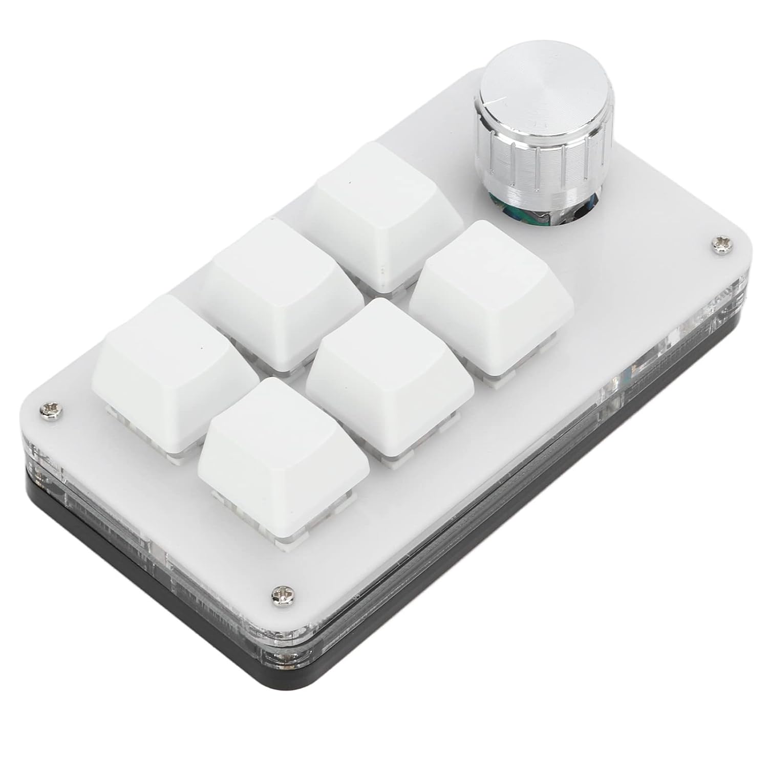 One Handed Mechanical Keyboard Multifunction 6 Key Mini Gaming Keypad ...