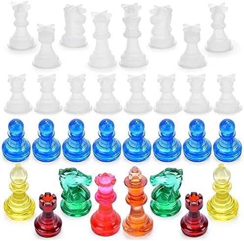 Tiamu 3D Harz Schachfiguren Gießform, Schachfiguren Epoxidharz Form ...