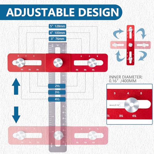 Snapklik.com : Megarte Cabinet Hardware Jig Template - Adjustable ...