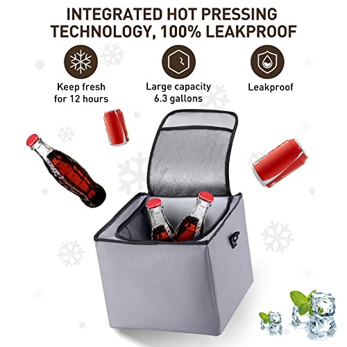 HIRALIY 4 in 1 Car Trunk Storage Organizer with Leakproof Cooler Bag ...