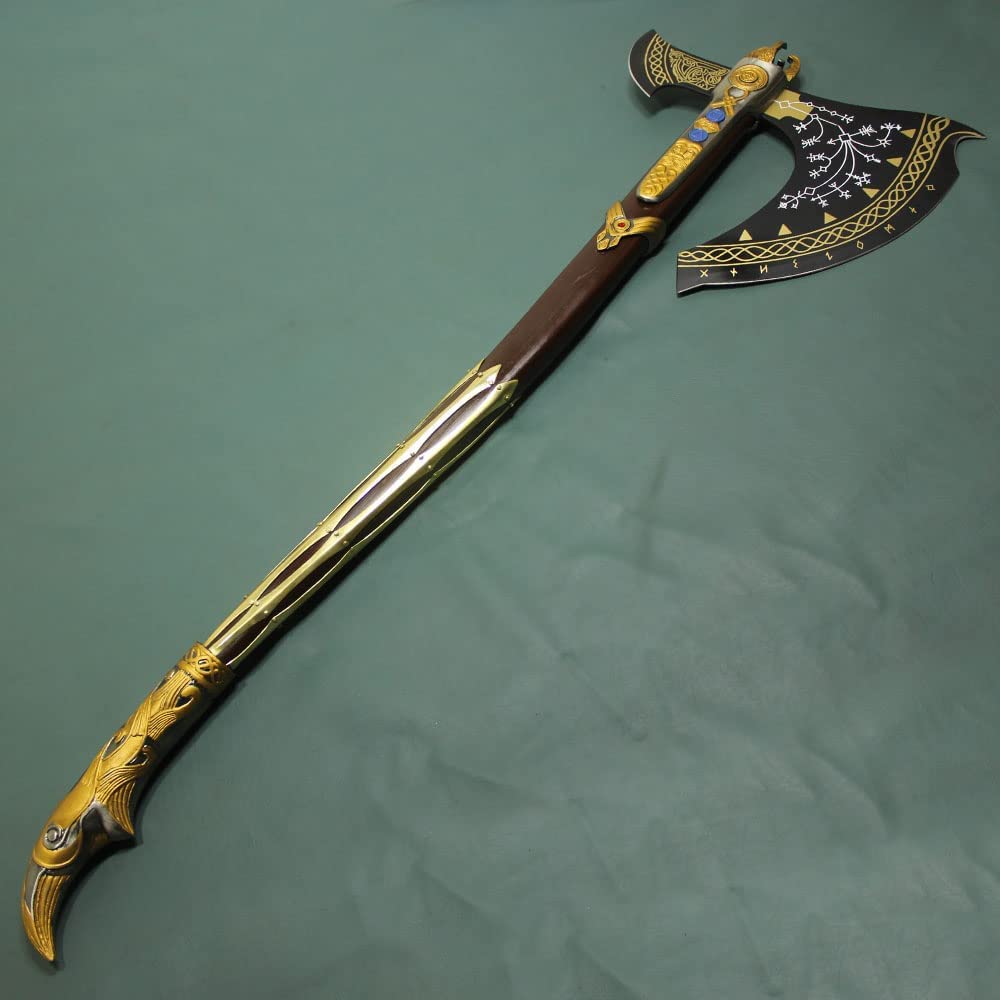 Buy Kratos Leviathan Axe Life-Sized Version GOW Inspired Fully Upgraded ...