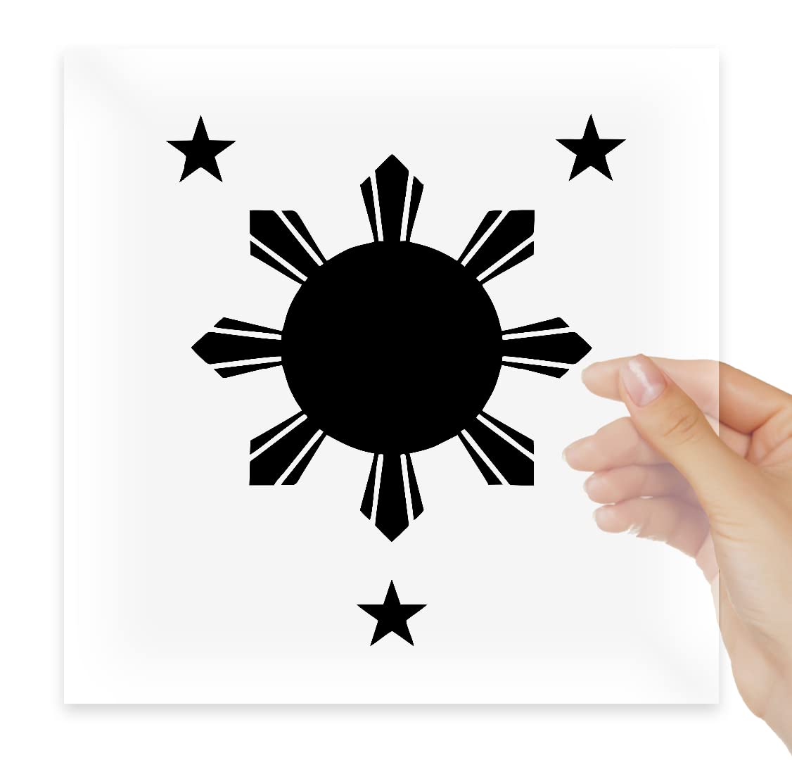 Philippines Sun And Stars Decals