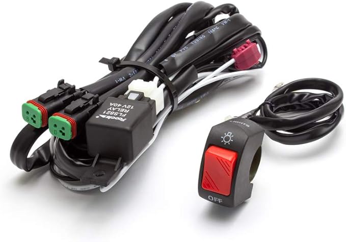Amazon.com: Max-Inc Universal Heavy Duty Auxiliary Light Wiring Kit for ...
