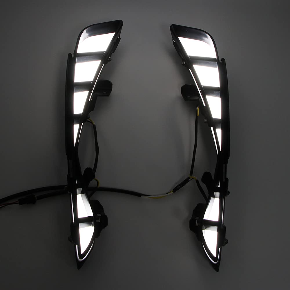 Snapklik.com : Dreamseek LED DRL Front Bumper Driving Fog Light ...