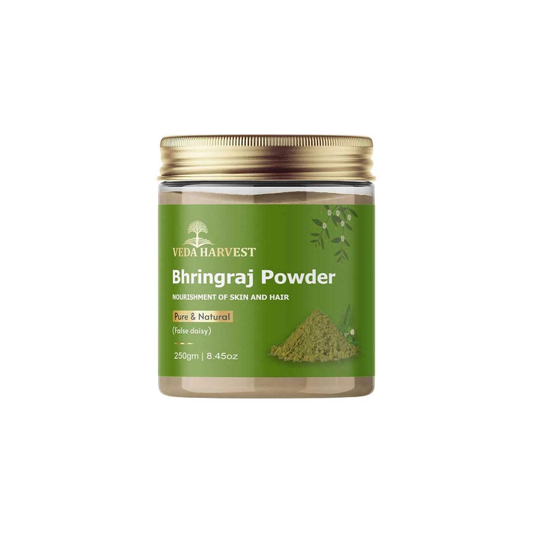 Buy Veda Harvest Pure & Natural Organic Bhringraj Powder For Hair ...