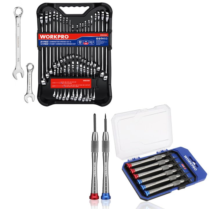 WORKPRO 32-Piece Wrenches Set 6-Piece Magnetic Screwdriver Set - Amazon.com