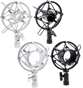 Amazon.com: 4pcs different size Handheld Condenser Microphone Shock Mount Clip mic SHOCKMOUNT ...