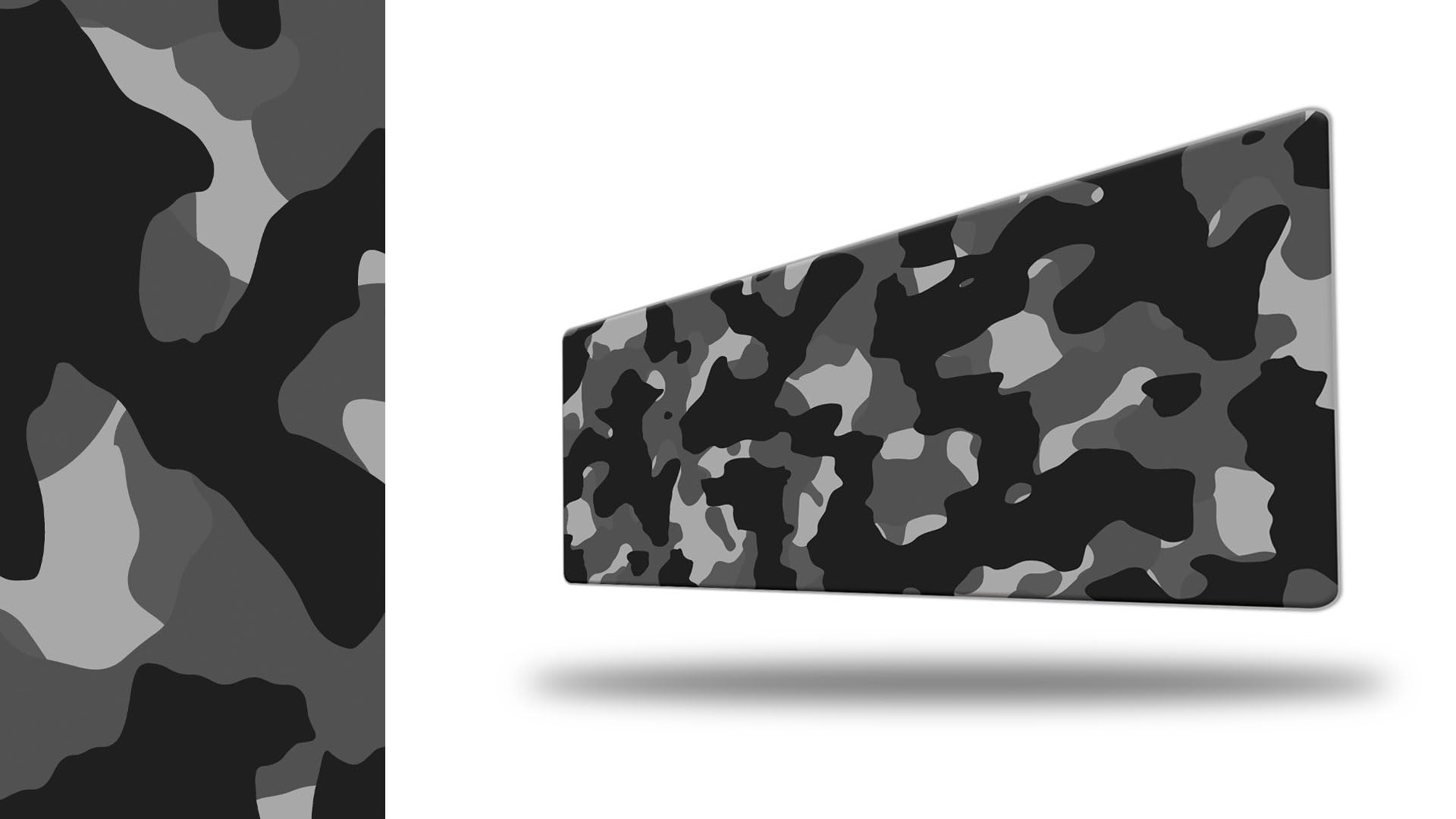 Amazon.com : Generic Black Grey and White Gaming Mouse Pad Large XL ...