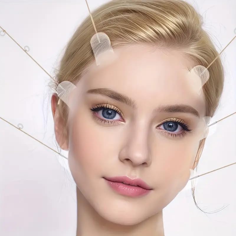 Cinta y vendaje de levantamiento facial, 40 piezas de cinta invisible ...