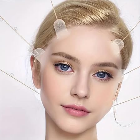 Cinta y vendaje de levantamiento facial, 40 piezas de cinta invisible ...