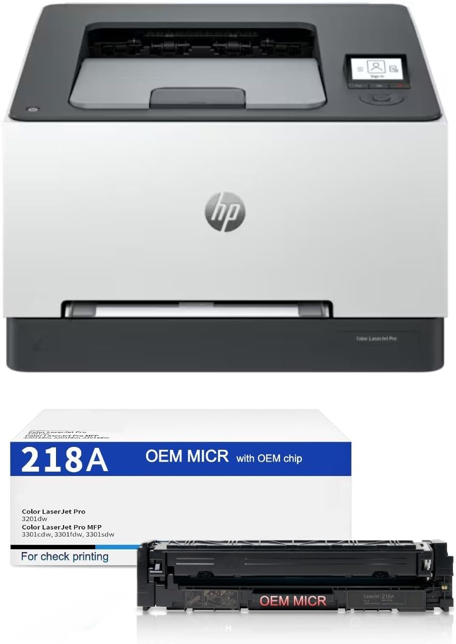 Amazon.com: RT 3201DW Laserjet Pro Wireless Color Check Printer Bundle ...