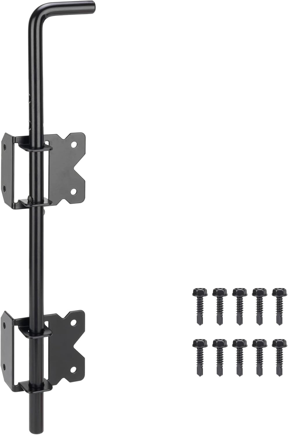 HILLMASTER Upgrade 18" Heavy Duty Cane Bolt Gate Drop Rod for Wood ...