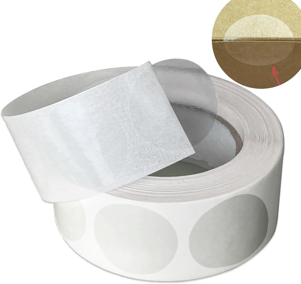 2 5cm Clear Package Seals Stickers 500 Labels Per Roll | Desertcart INDIA