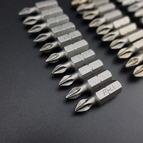 KEKEYANG 10Pcs/Lot 25mm CR-V PZ/PH Pozidrive Phillips Bits Hex Shanked ...