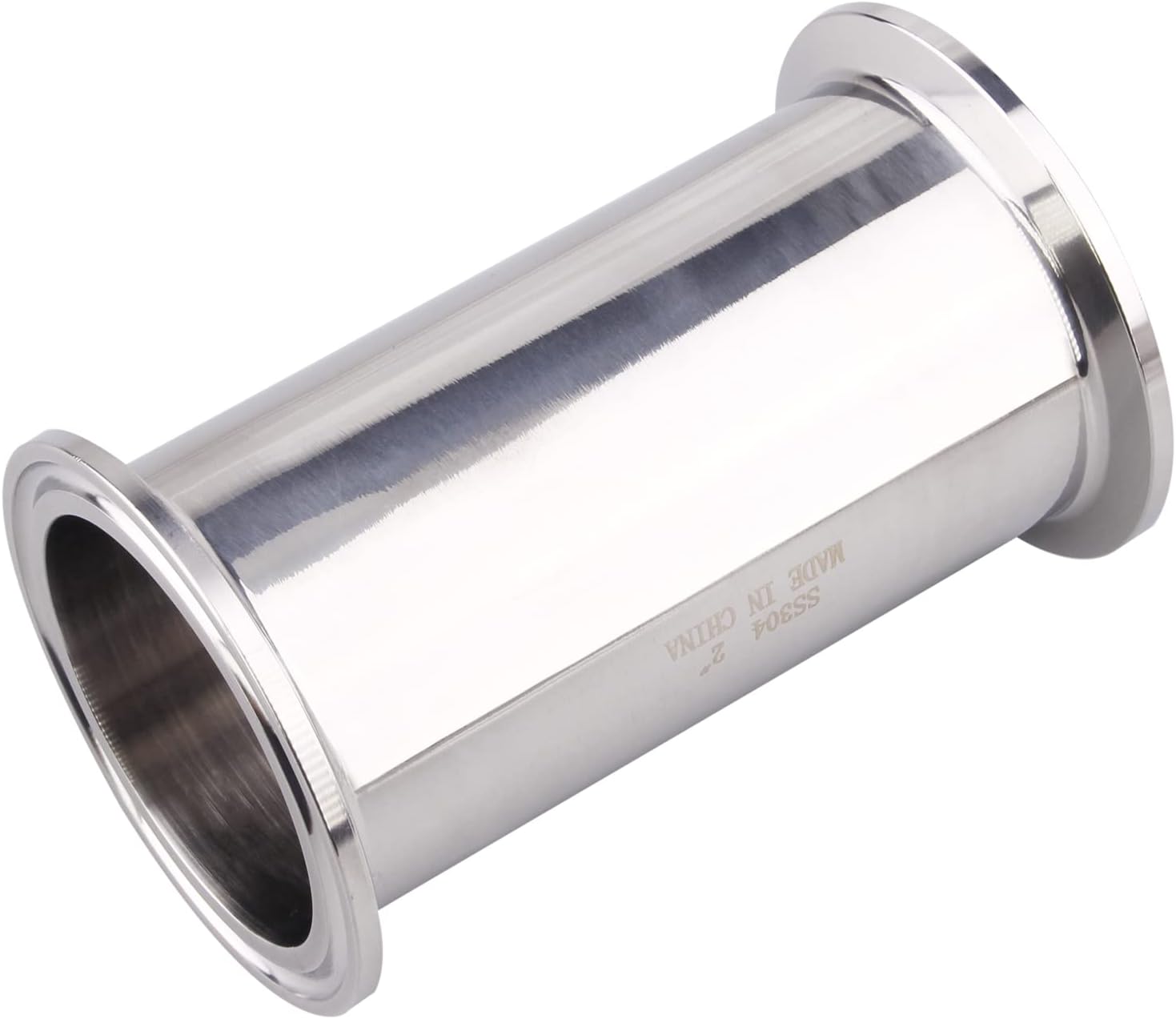 GOVALVE Sanitary Spool Tube with Clamp Ends, 4" Length Stainless Steel ...