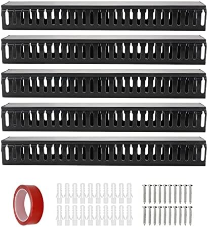 Amazon.com: Risbay Wire Duct Kit,Cable Raceway Kit,Open Slot Cable Duct ...