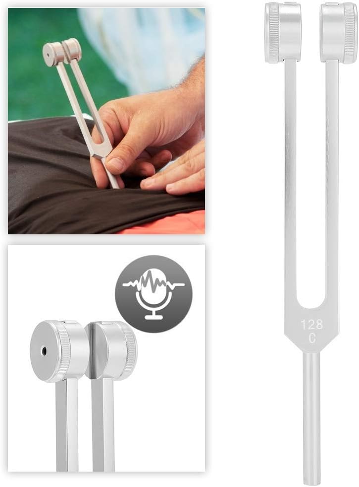 Vibration Tuning Fork, Medical 128Hz Medical-Grade Aluminium Alloy ...