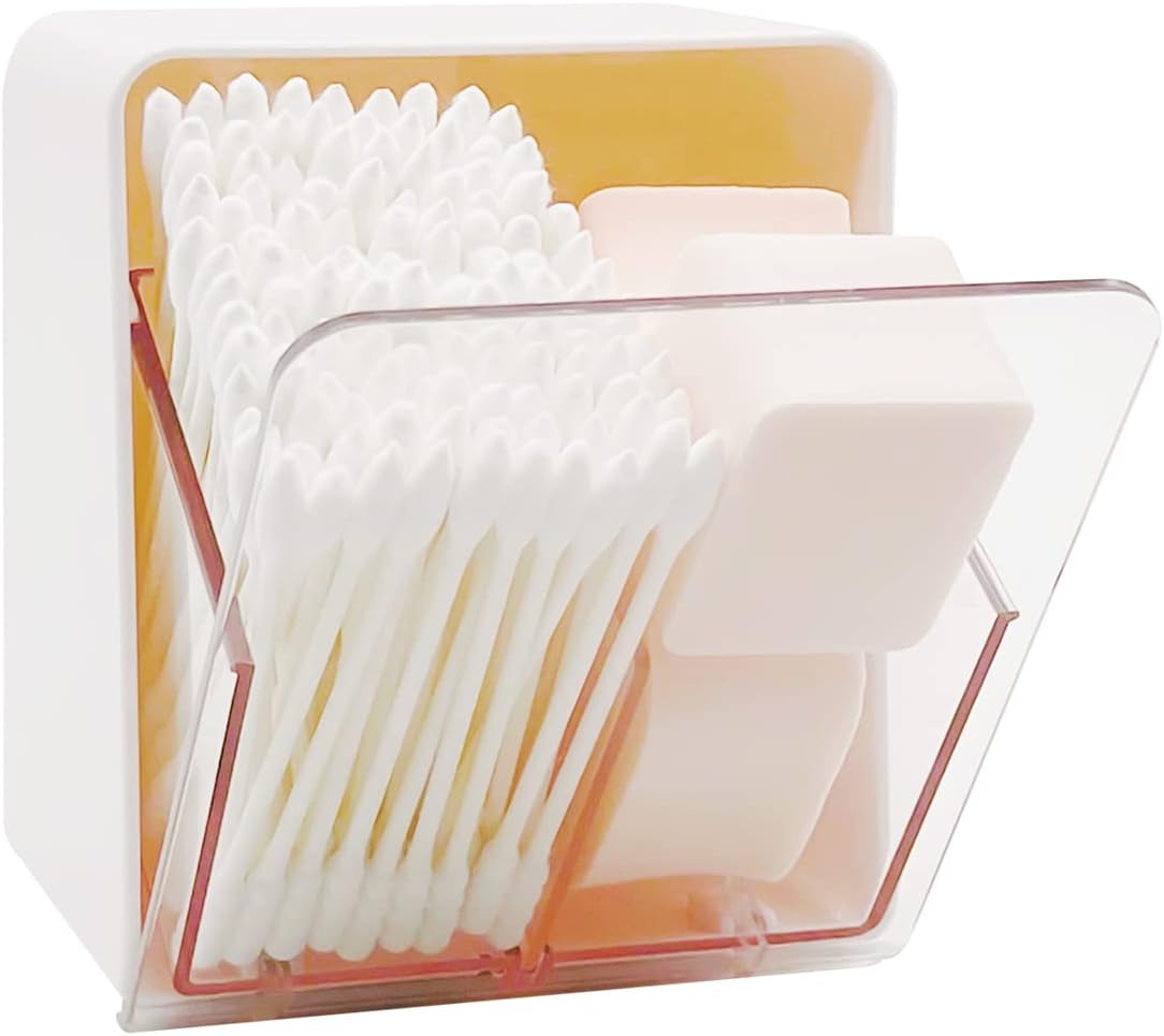 Cliplanyard Makeup Pads Container, Cotton Swab Holder, Cotton Ball ...