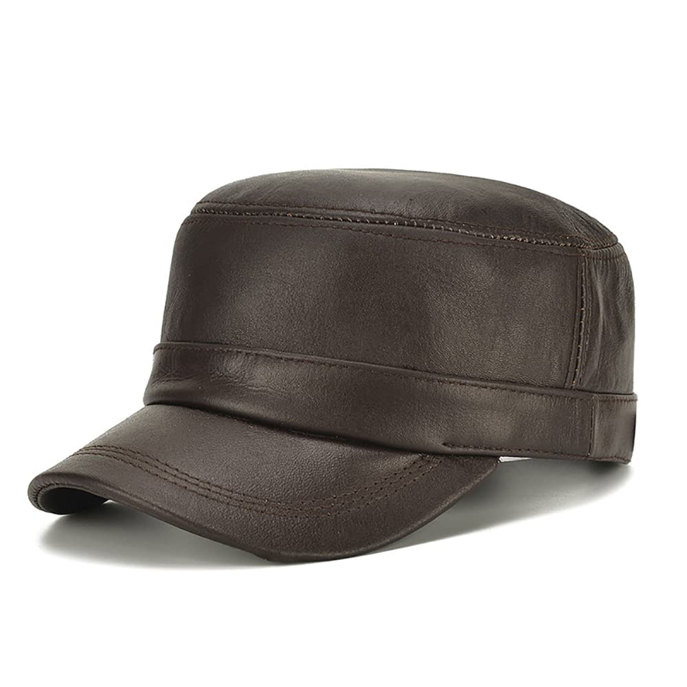 Snapklik.com : Vintage Classic Leather Army Caps For Mens Outdoor ...