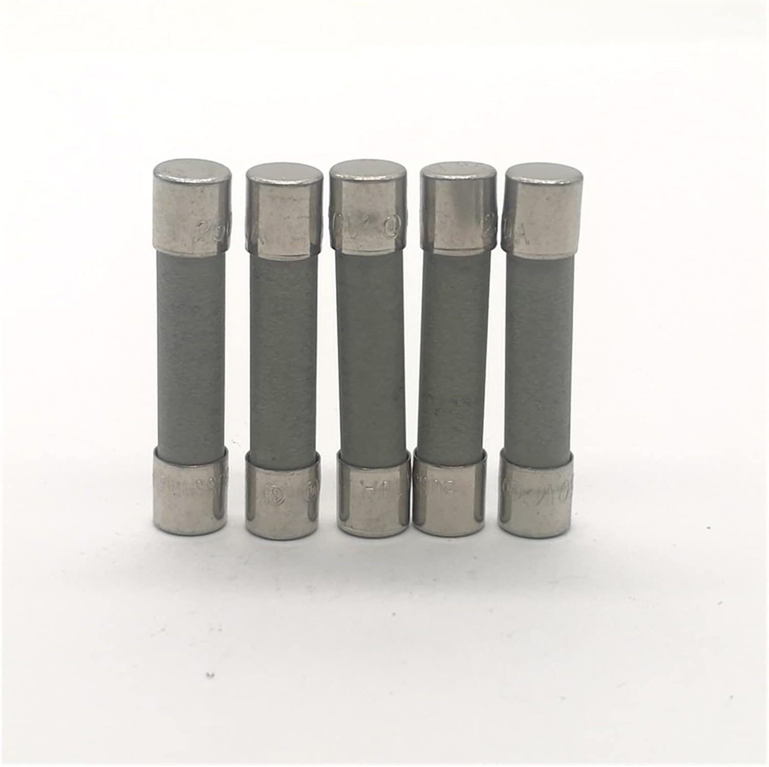 Amazon.com: 5PCS Slow Blow Fuse BK/MDA-1/2-R 250Vac 0.5A Ceramic Time ...