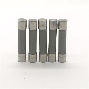 Amazon.com: 5PCS Slow Blow Fuse BK/MDA-1/2-R 250Vac 0.5A Ceramic Time ...