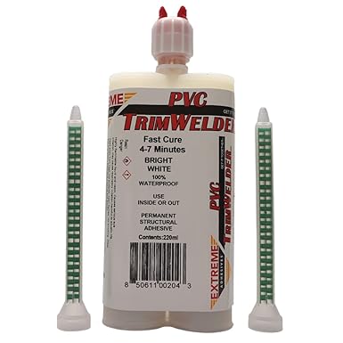 PVC TrimWelder Fast Cure 50 ML Cartridge and 2 Included Qwik Mixers ...