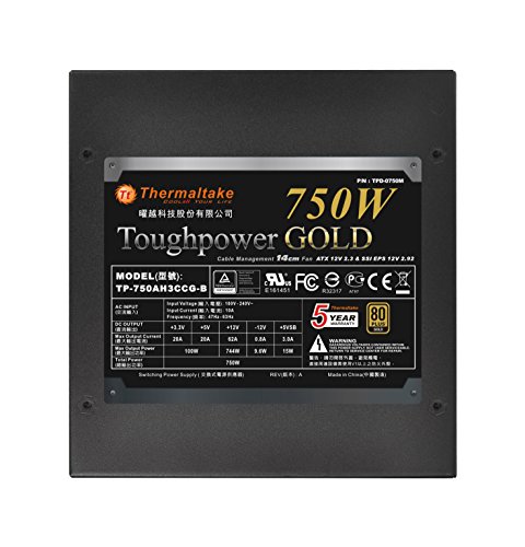Thermaltake Toughpower 750W 80 Plus Gold Semi Modular PSU ATX 12V or ...
