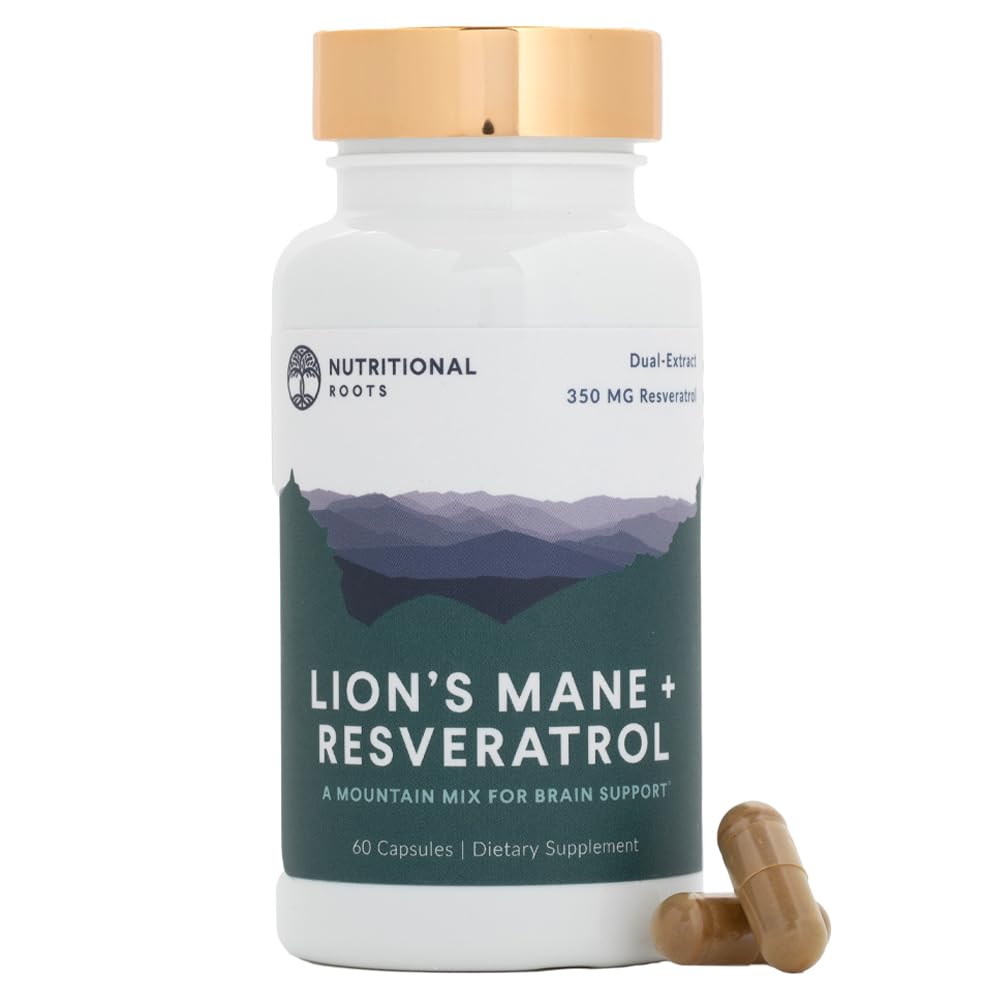 Amazon.com: Nutritional Roots Lions Mane and Resveratrol, 800 mg of ...