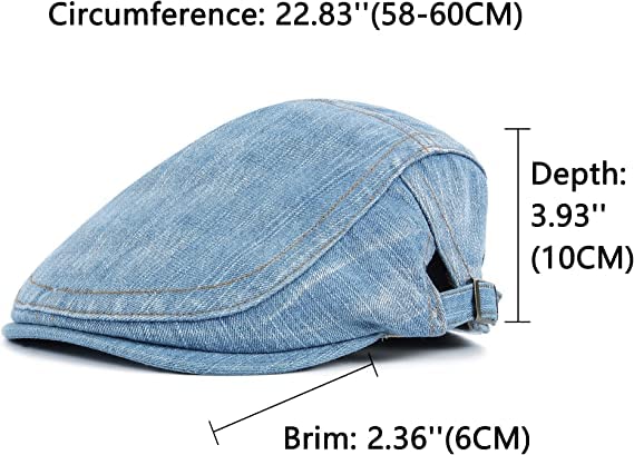 Buy Devil Men Blue Denim Golf Cap/Devanand Style Cap (Light Blue) (Pack ...