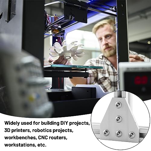 EXLECO 6 Corner Bracket Connection Plate Aluminium Profile 20 x 20 ...