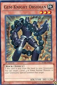 Amazon.com: YU-GI-OH! - Gem-Knight Obsidian (HA06-EN031) - Hidden Arsenal 6: Omega Xyz - 1st ...