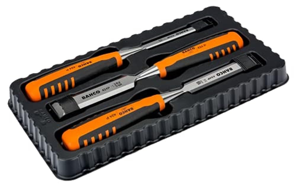 Bahco 424P-S3-Eur B/E Chisel set (3) - Wood Chisels - Amazon.com