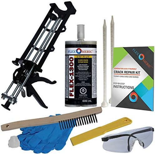 Concrete Floor Crack Repair Kit - Low Viscosity Polyurethane - FLEXKIT ...